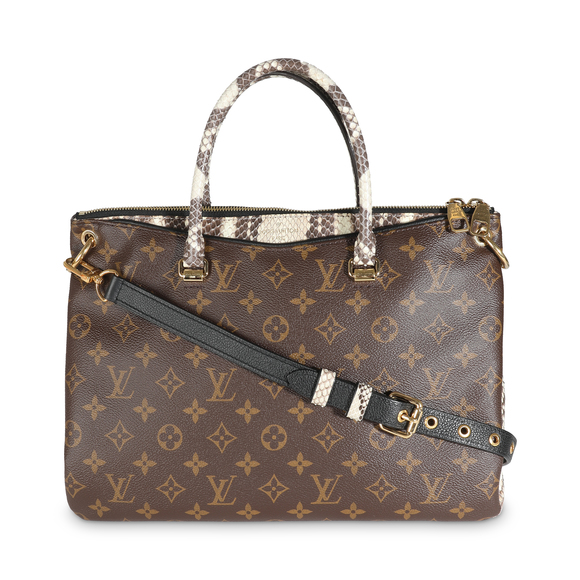 Louis Vuitton | Bags | Louis Vuitton Python Monogram Canvas Pallas ...